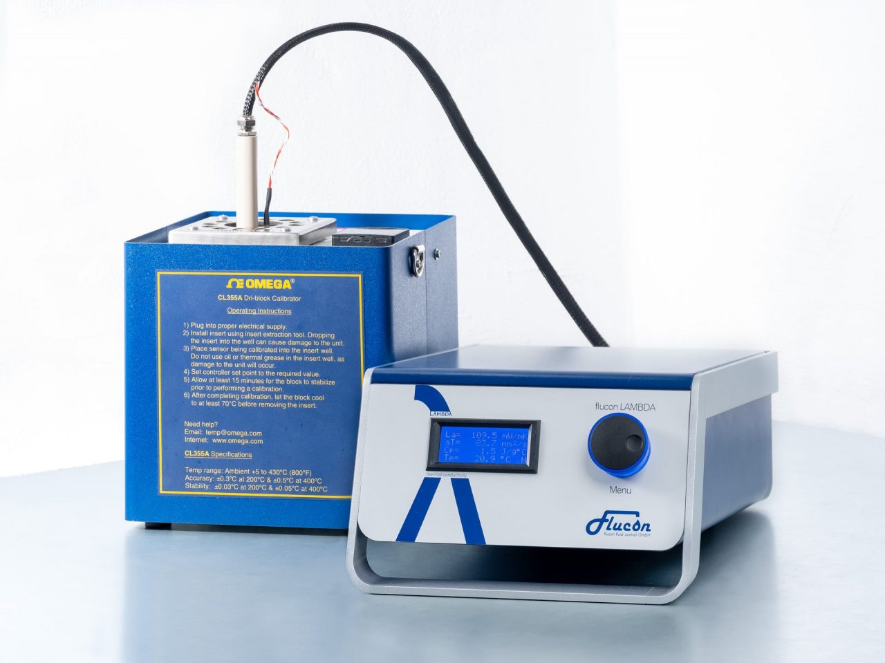 Flucon,LAMBDA,导热系数仪,通过瞬态热线（THW）方法快速测定材料的热导率、热扩散率和比热容