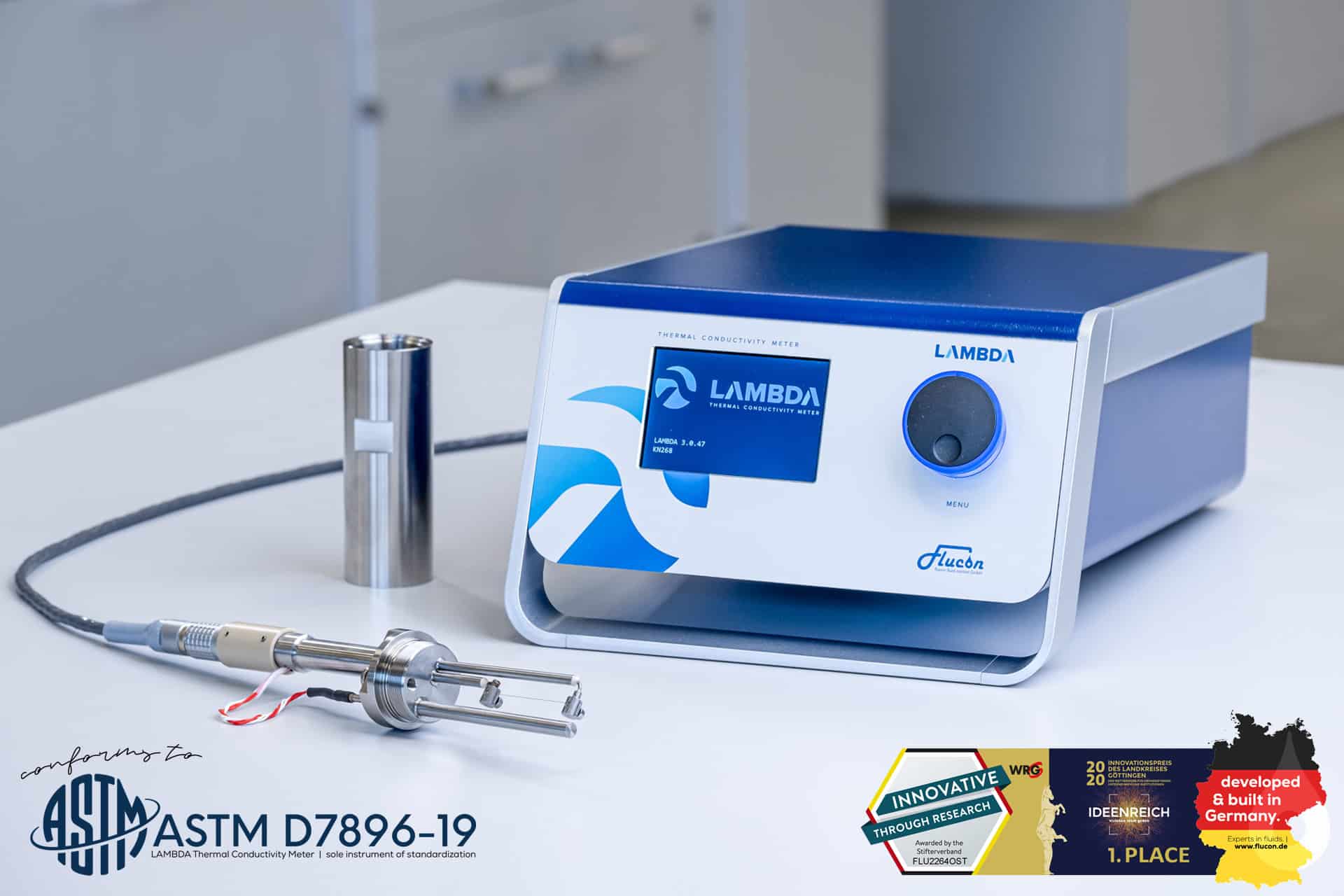 Flucon fluid control LAMBDA热导率计,温度范围-50°C至300°C