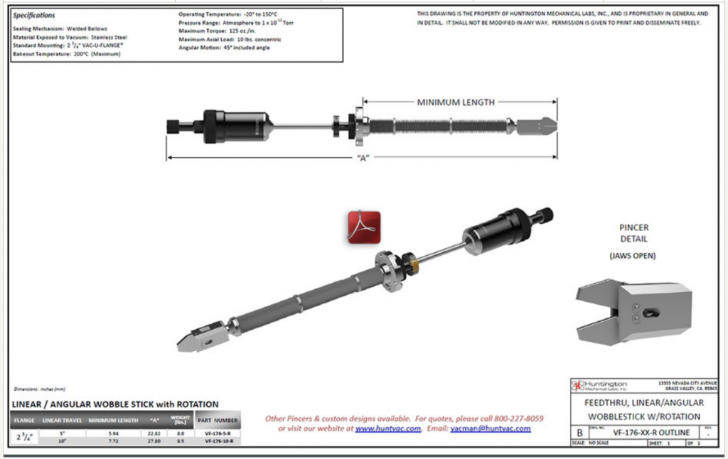 HUNTINGTON UHV & HV LINEAR-ANGULAR 超高真空和高压线性角 - Huntington Vacuum ...