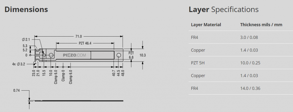 Piezo S129-H5FR-1803YB 压电薄膜传感器
