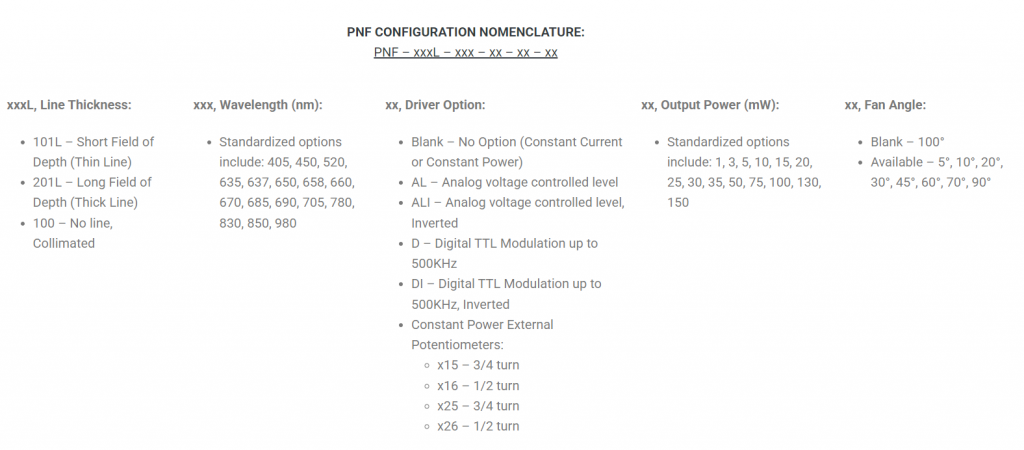 进口Power Technology PNF激光器PNF-x01L-980-20-ff-oo