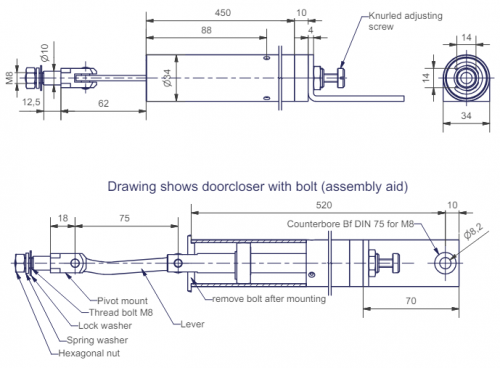 德国Albert Schnetz 电梯门和钢结构门的阻尼关闭 自动门关闭器 闭门器 ATS-400-MAN - Albert Schnetz ...