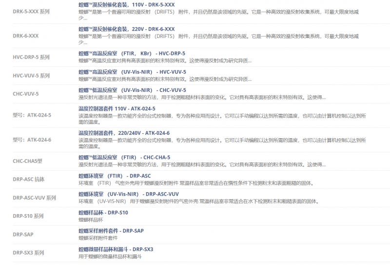 Harrick Scientific 产品 Praying Mantis™ 漫反射配件 高效的漫反射收集系统 - specac-harrick ...