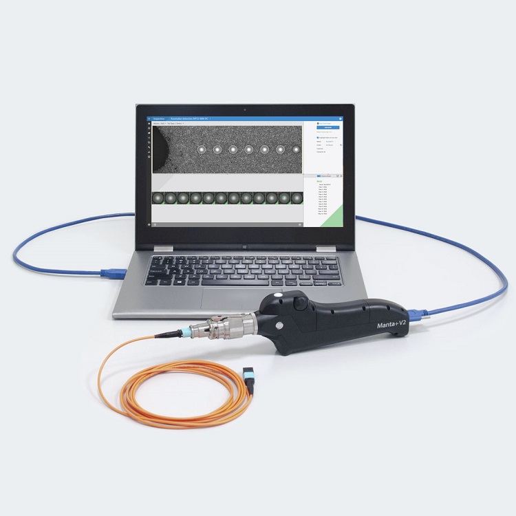 Sumix进口SMX-Manta + V2显微镜用于端面可视化和分析所有类型的单纤和多纤光连接器，跳线和隔板，可手持，可在现场使用 可选的底座 ...